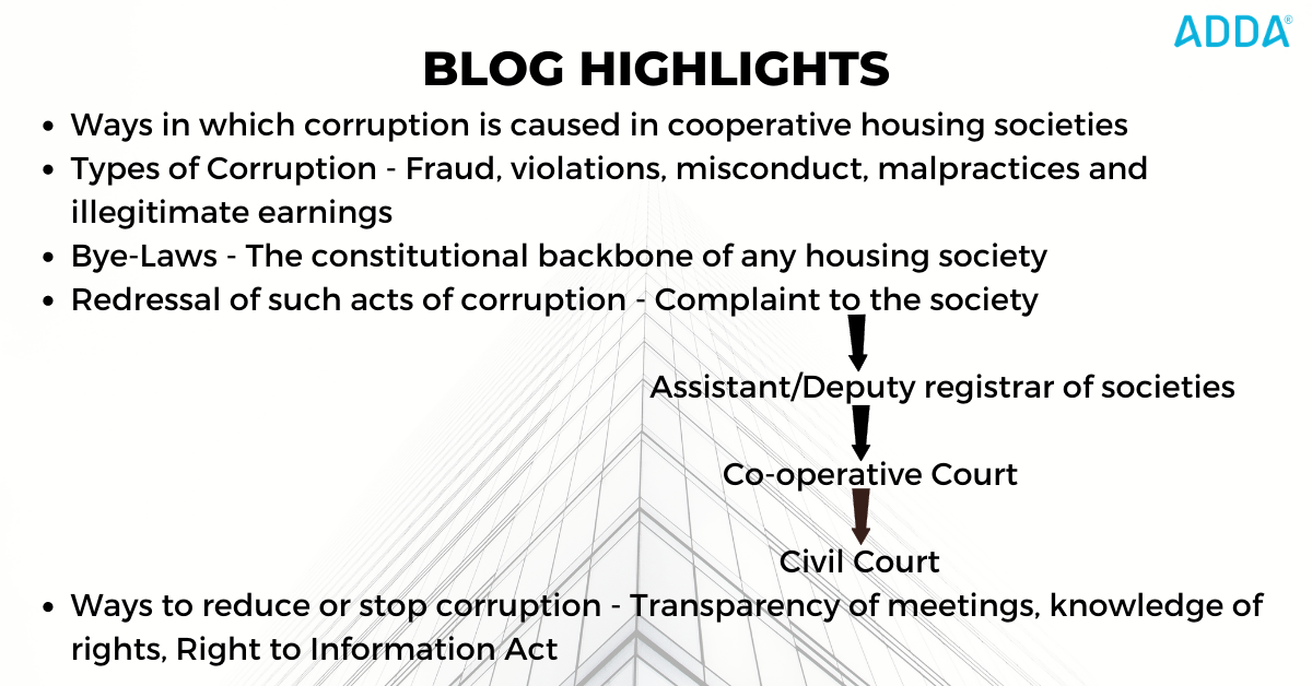 Corruption In Housing Societies - What And How To Stop It?