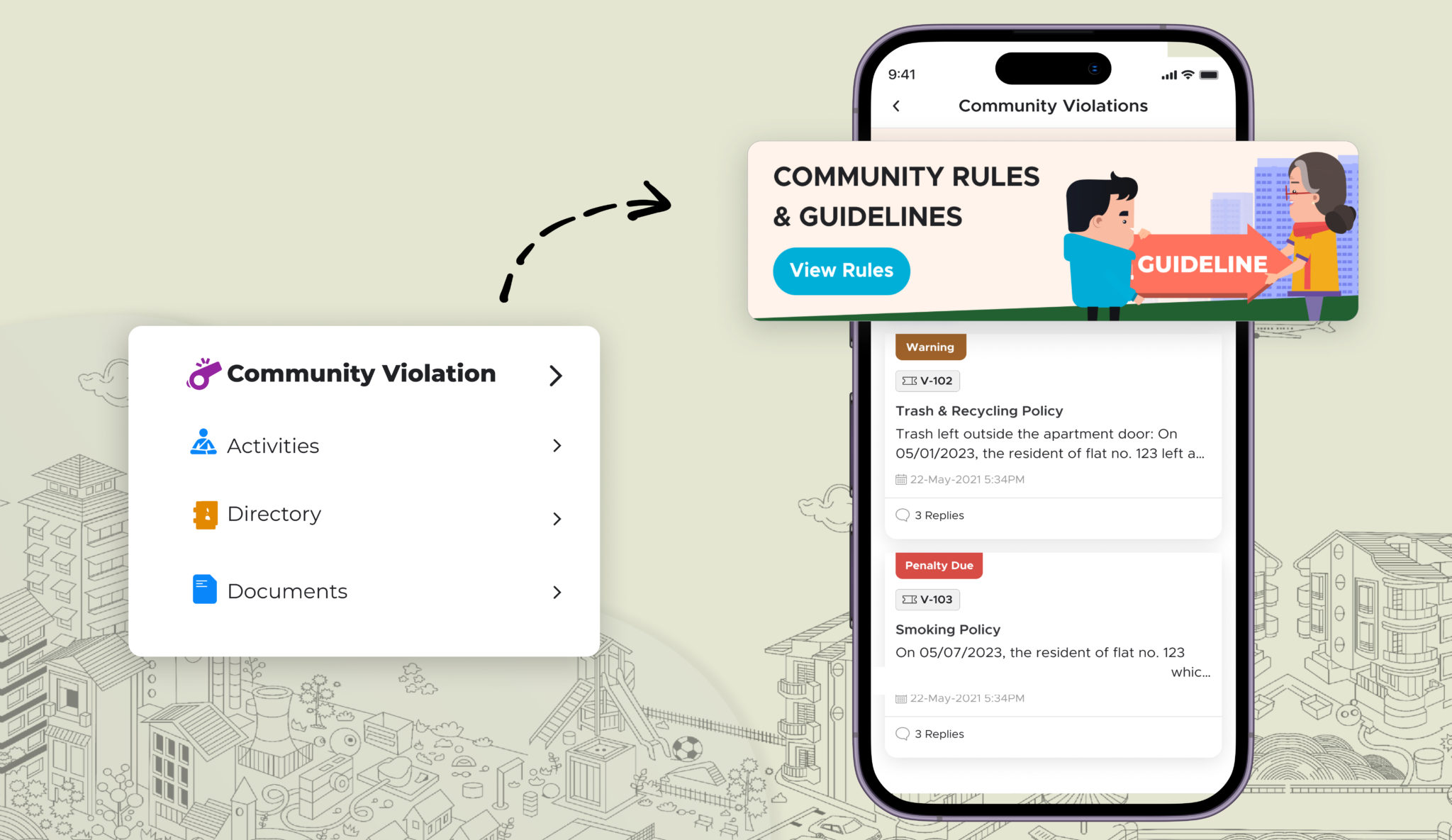HOA Violation Tracker - Community Guidelines And Violations.