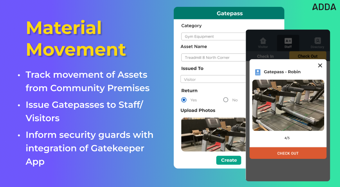 Material Movement Module: Managing Community Assets
