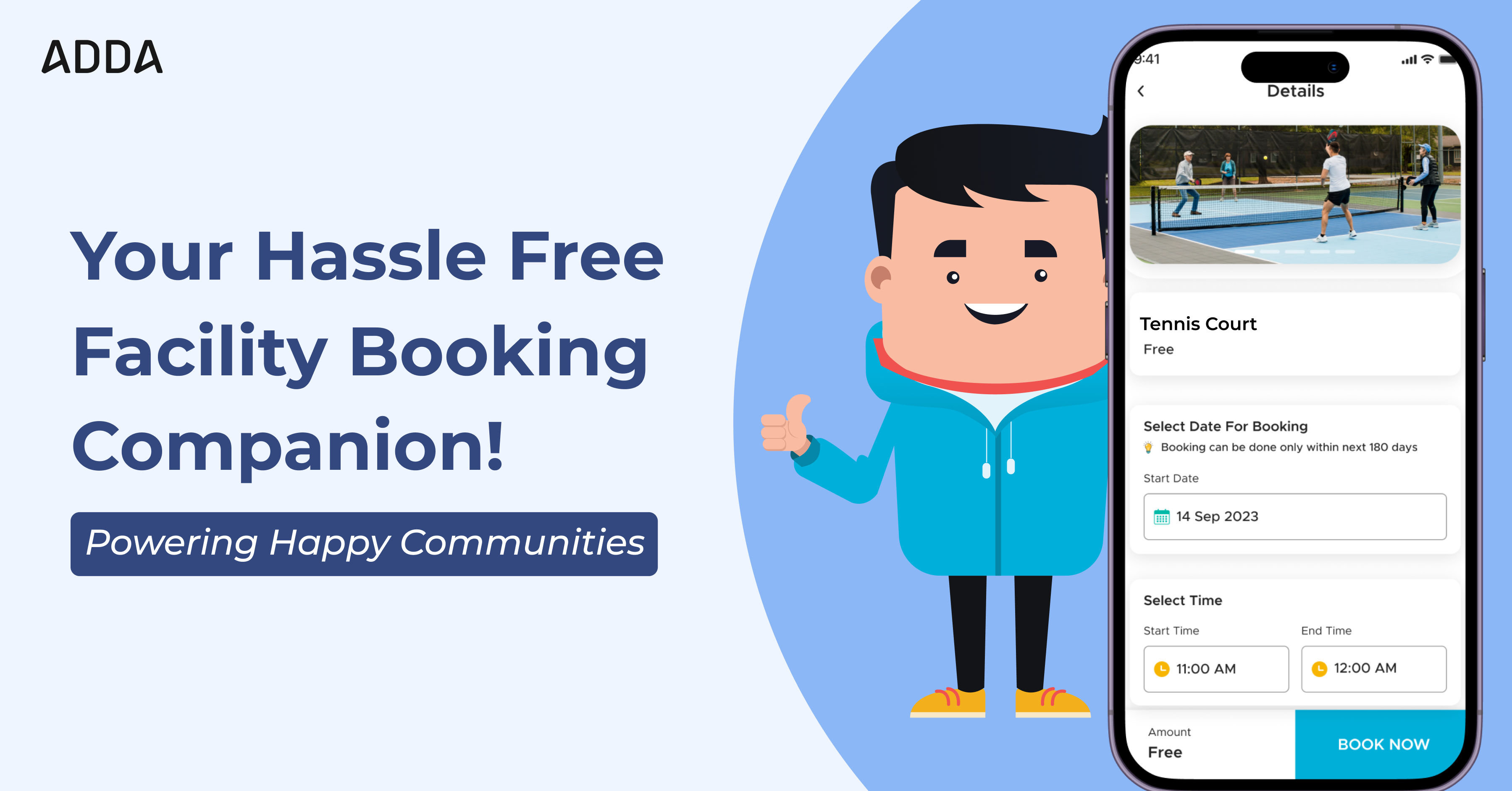 ADDA: Your Hassle-Free Facility Booking Companion