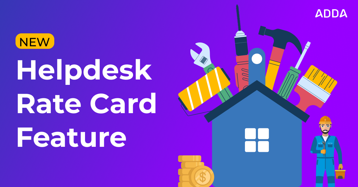 ADDA's Helpdesk Rate Card Feature