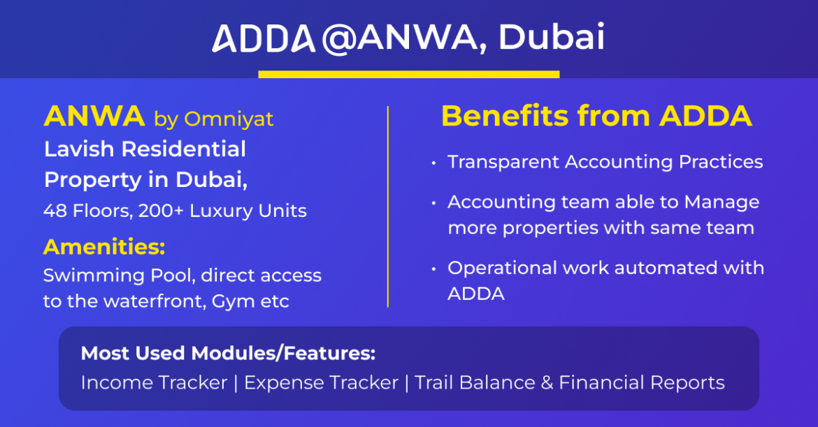 Unique Community on Board: ANWA, Dubai - ADDA BLOG