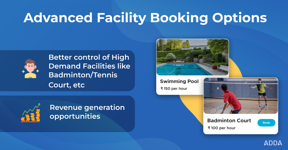 Advanced Facility Booking Options With ADDA